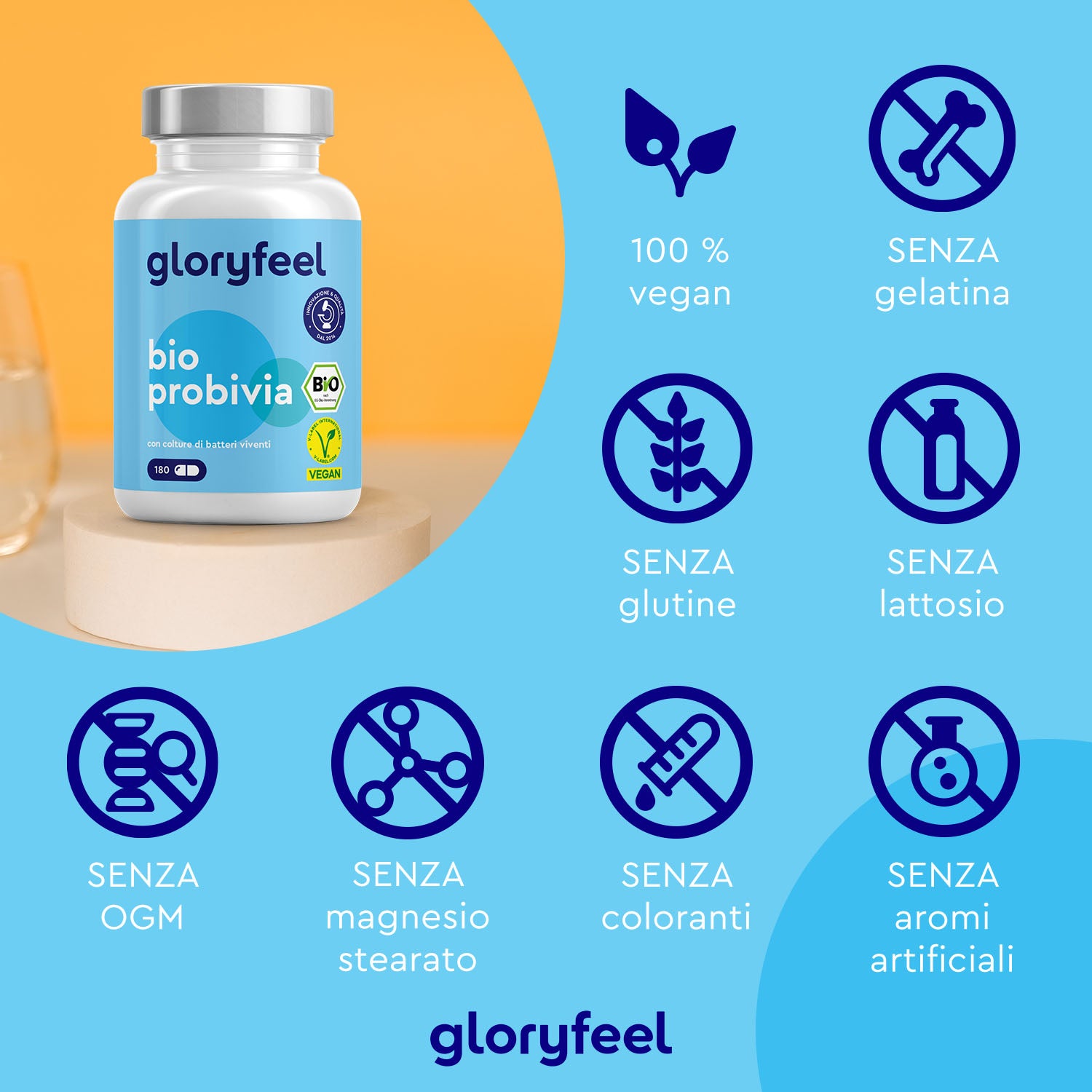 Acquista Bio Probivia - Probiotici in capsule gloryfeel – gloryfeel Italia